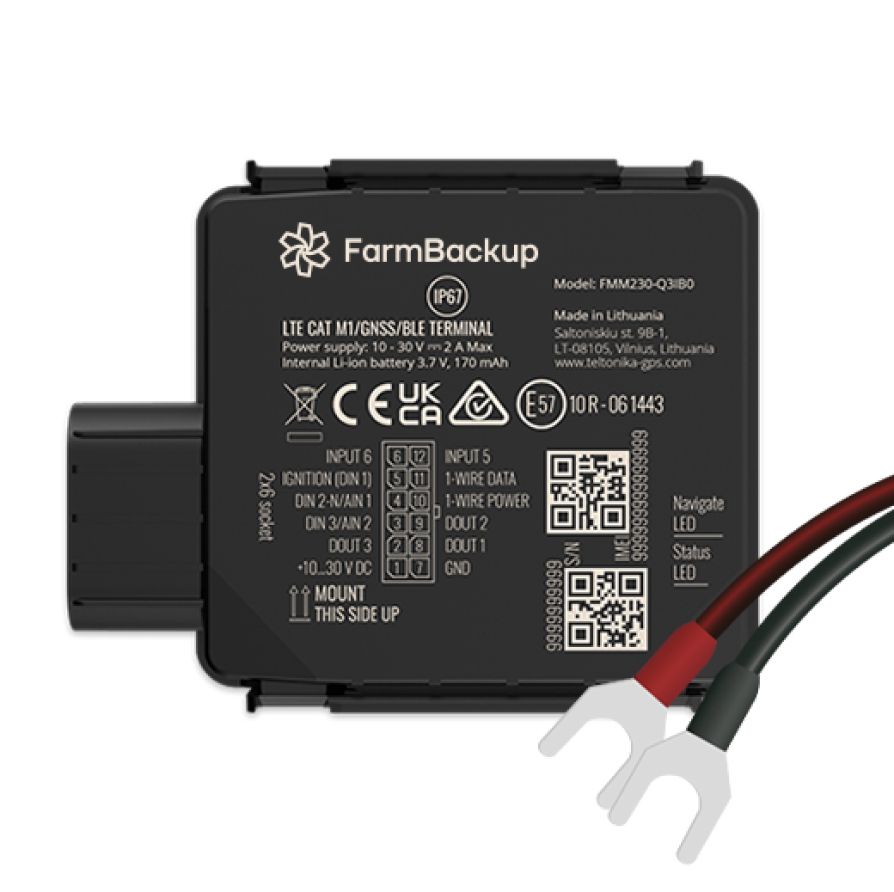 GPS tracker for tractors and farm equipment